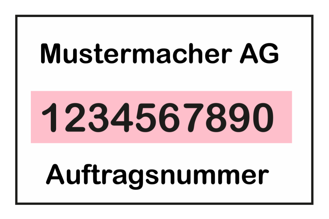 Ziffernstempel – 2-stellig bis 12-stellig, auch mit Text